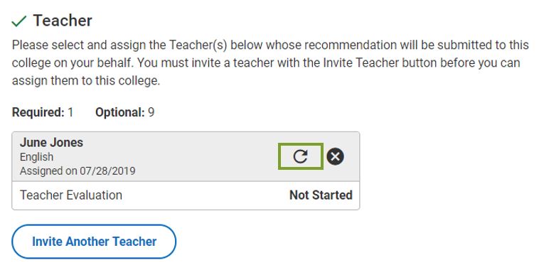 How do I resend a Recommender Invite?